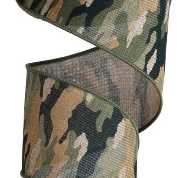 Hunting Wired Ribbon - Etsy