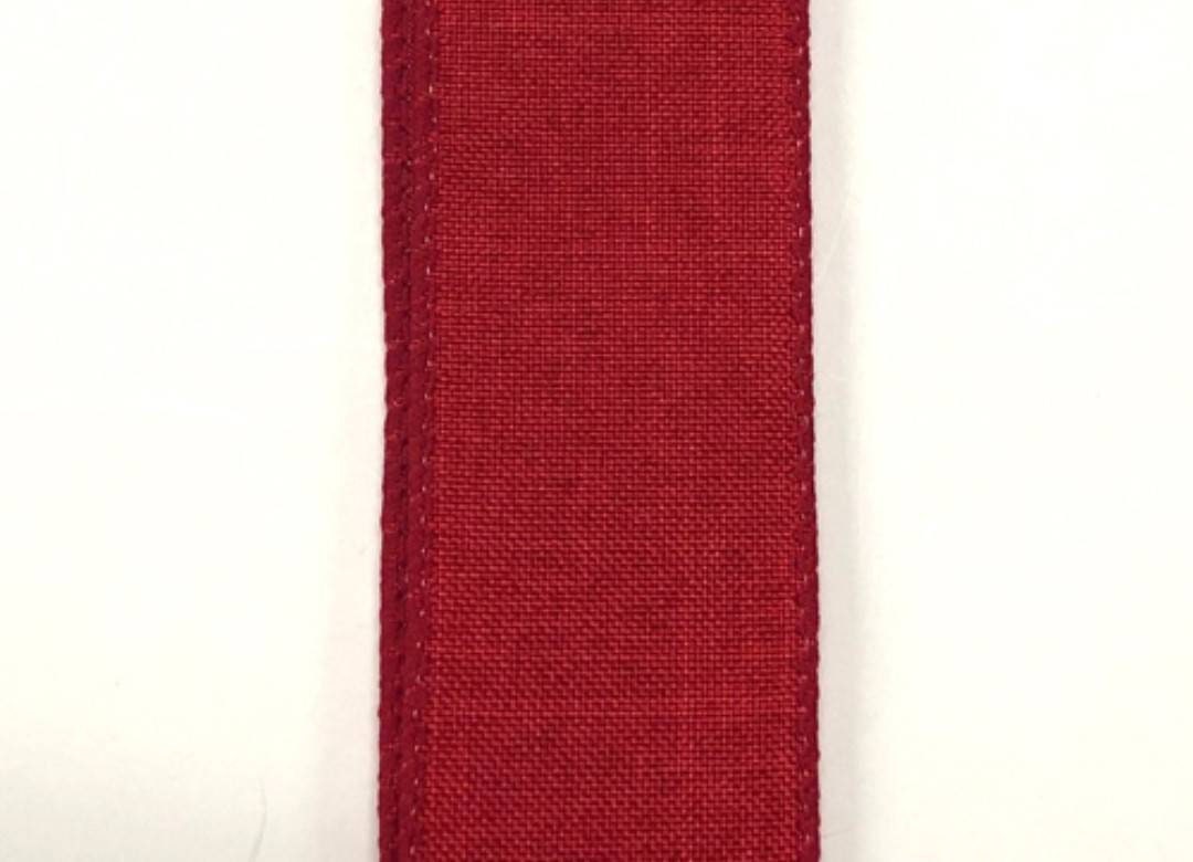 50 Yards 1.5 Wired Solid Dark Red Ribbon - Etsy