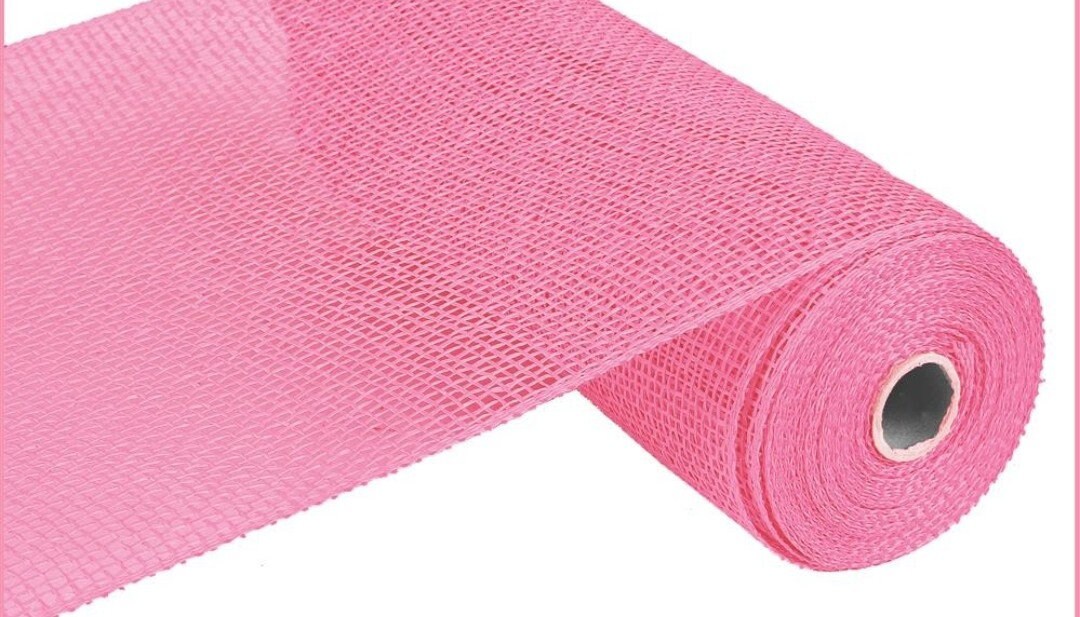 10 Inch X 10 Yards Pink Poly Burlap Mesh - Etsy