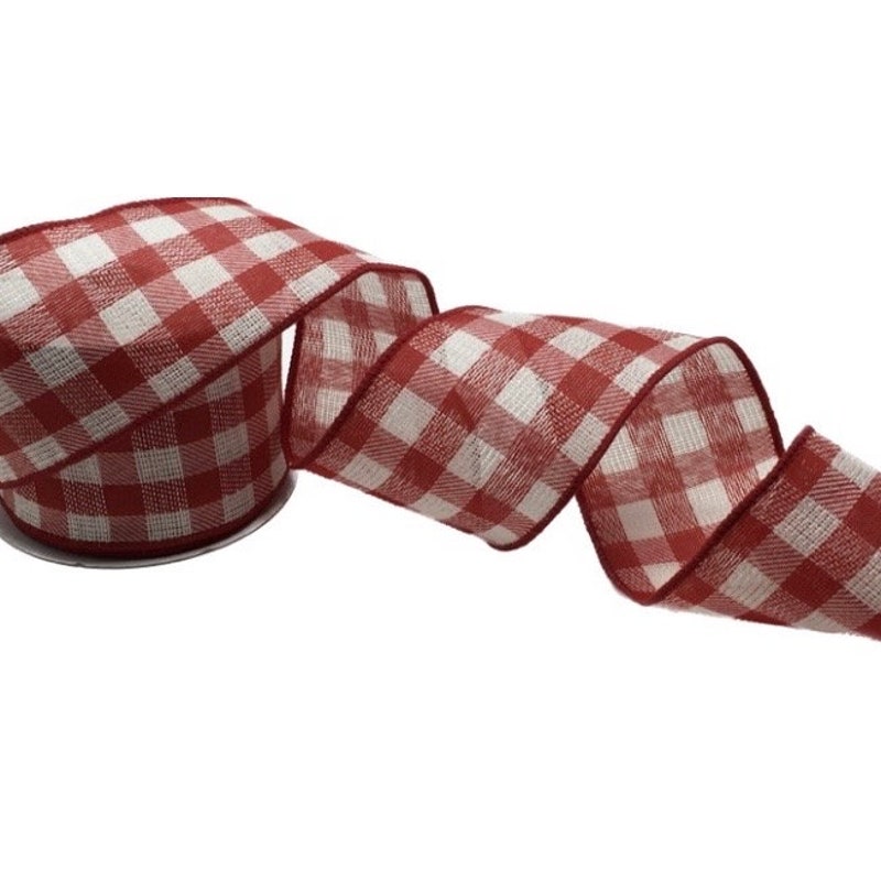 Red Gingham Check - Etsy