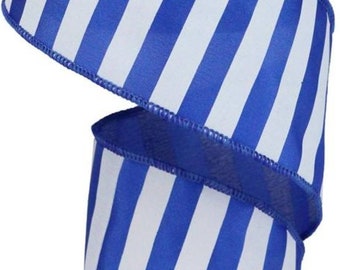 Blue Stripe Ribbon | Etsy