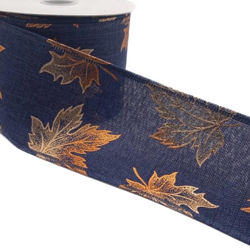 Blue Ribbon With Leaves - Etsy