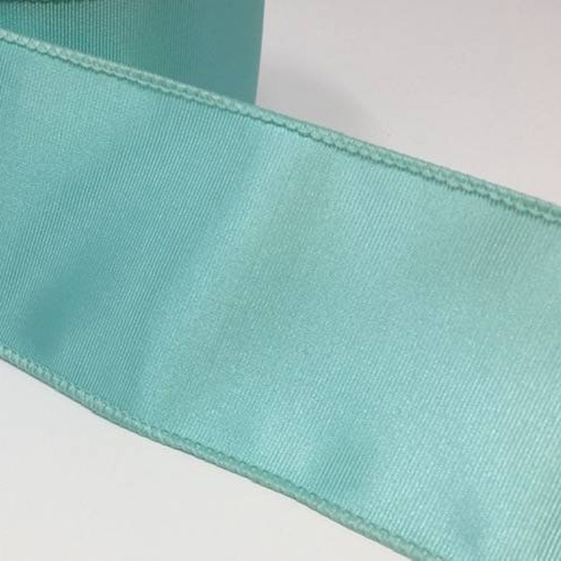 Aqua Satin Ribbon - Etsy
