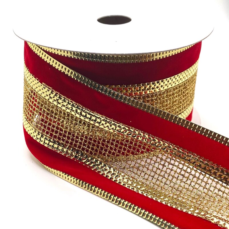 Gold Edge Ribbon - Etsy