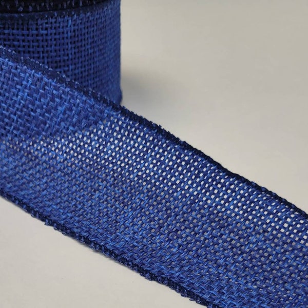 Blue Burlap Fabric - Etsy