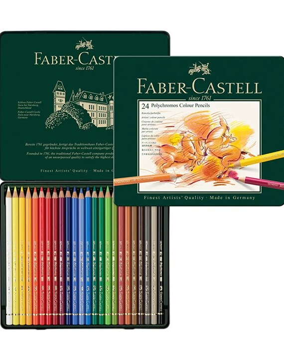 24 Count Faber castell Polychromos Colour Pencils Etsy