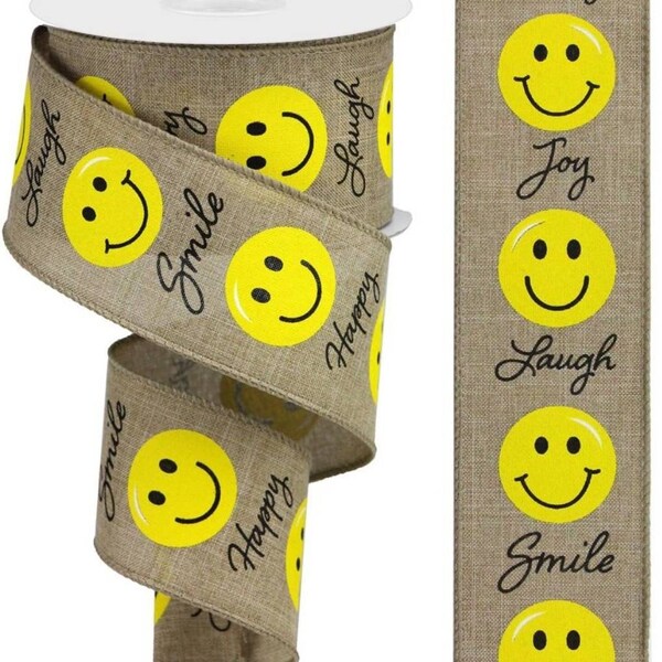 Smiley Face Ribbon - Etsy
