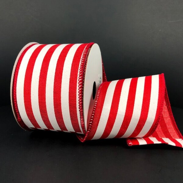 Burlap Stripe Ribbon - Etsy