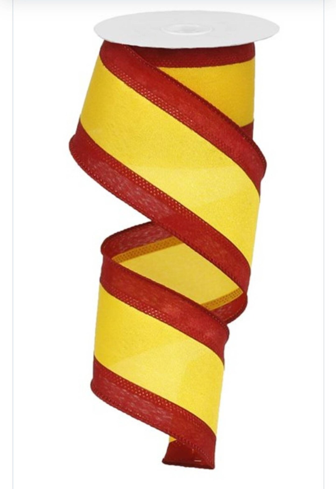 Dark Red and Gold Stripe Wired Ribbon - Florida State Inspired Ribbon ...