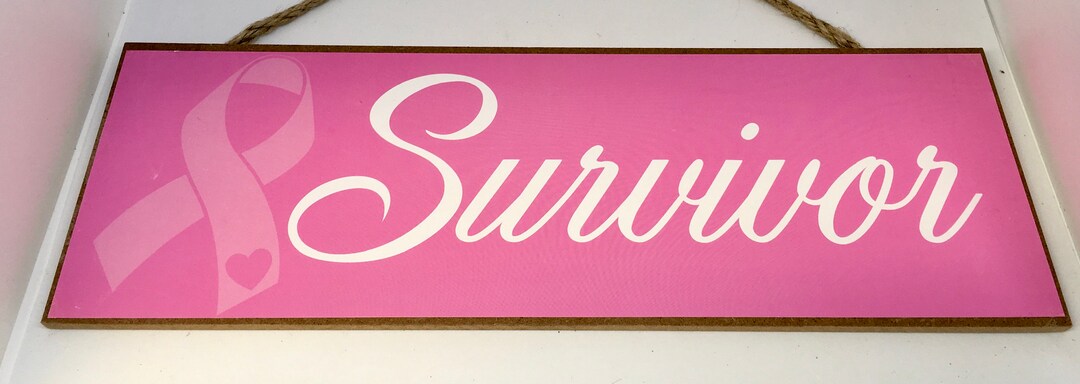Breast Cancer Survivor Wreath Sign - Survivor Sign - Breast Cancer ...