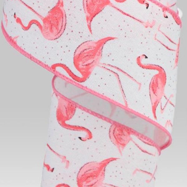 Flamingo Ribbon Wired - Etsy