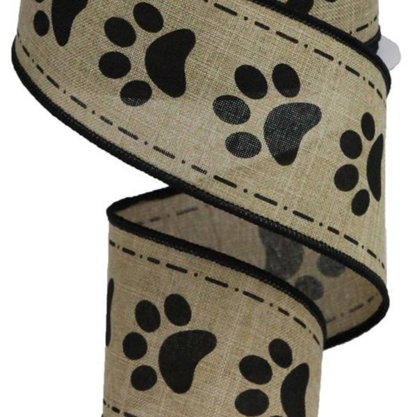 Paw Print Ribbon - Etsy