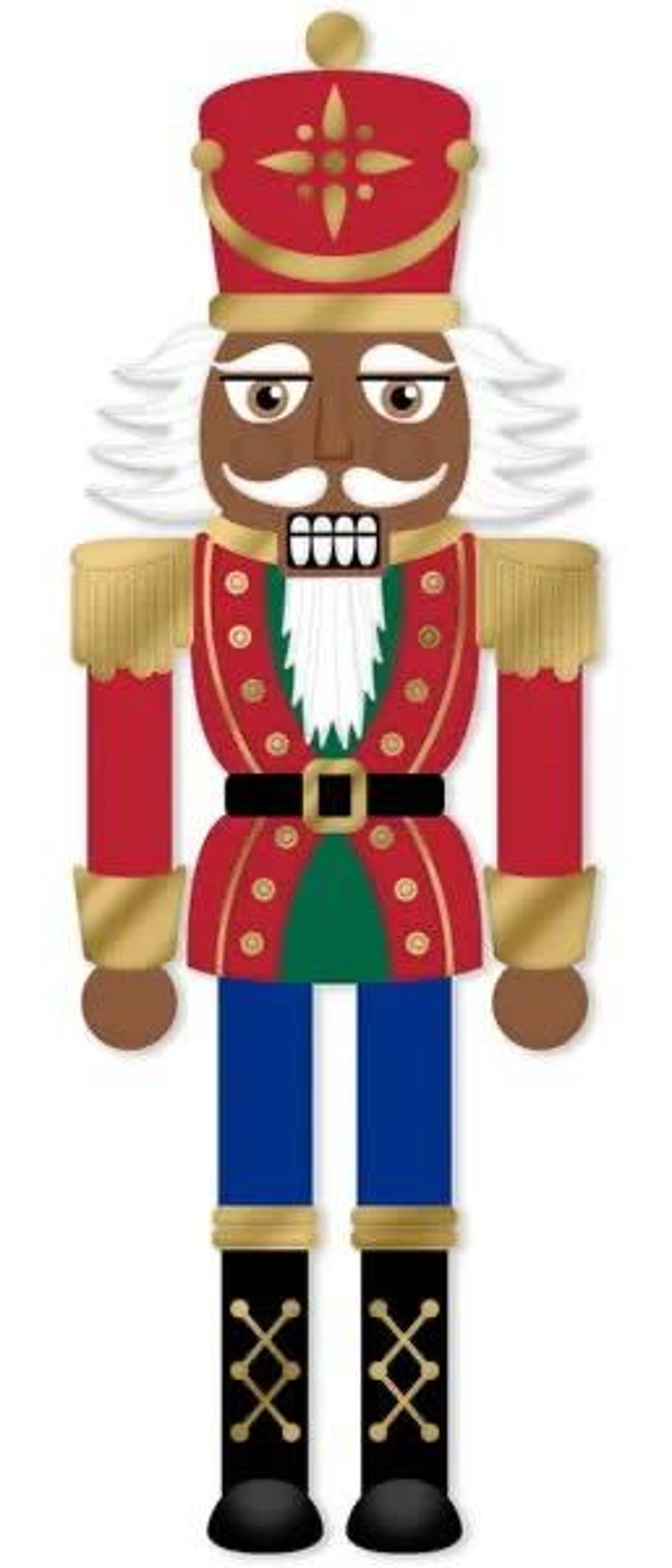 12”x4” Metal Nutcracker Wreath Sign - Christmas Sign - Wreath Enhancer ...
