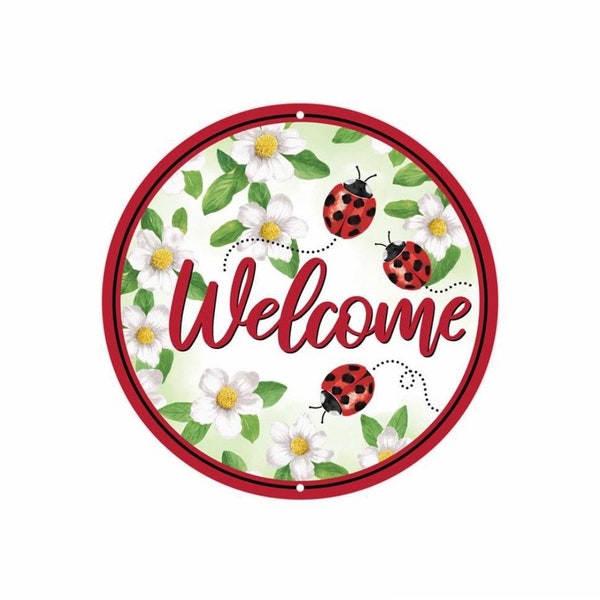 Ladybug Welcome Sign - Etsy