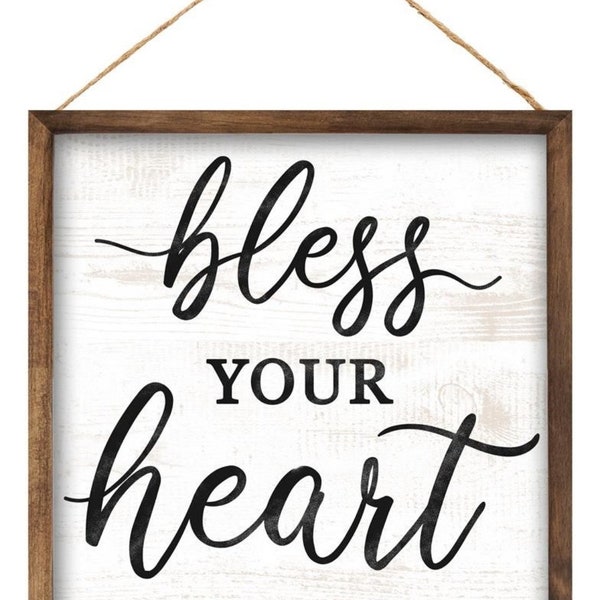 Bless Your Heart Sign - Etsy