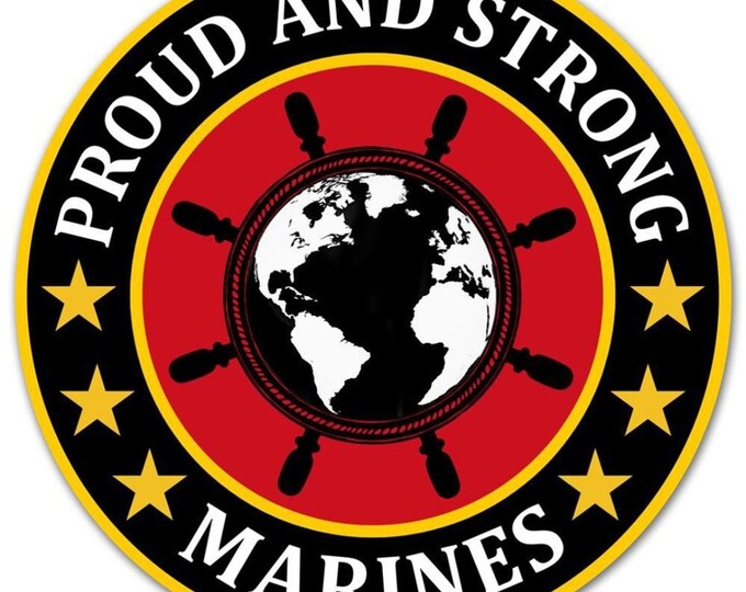 12" Round Metal Proud and Strong Marines Wreath Sign - Etsy