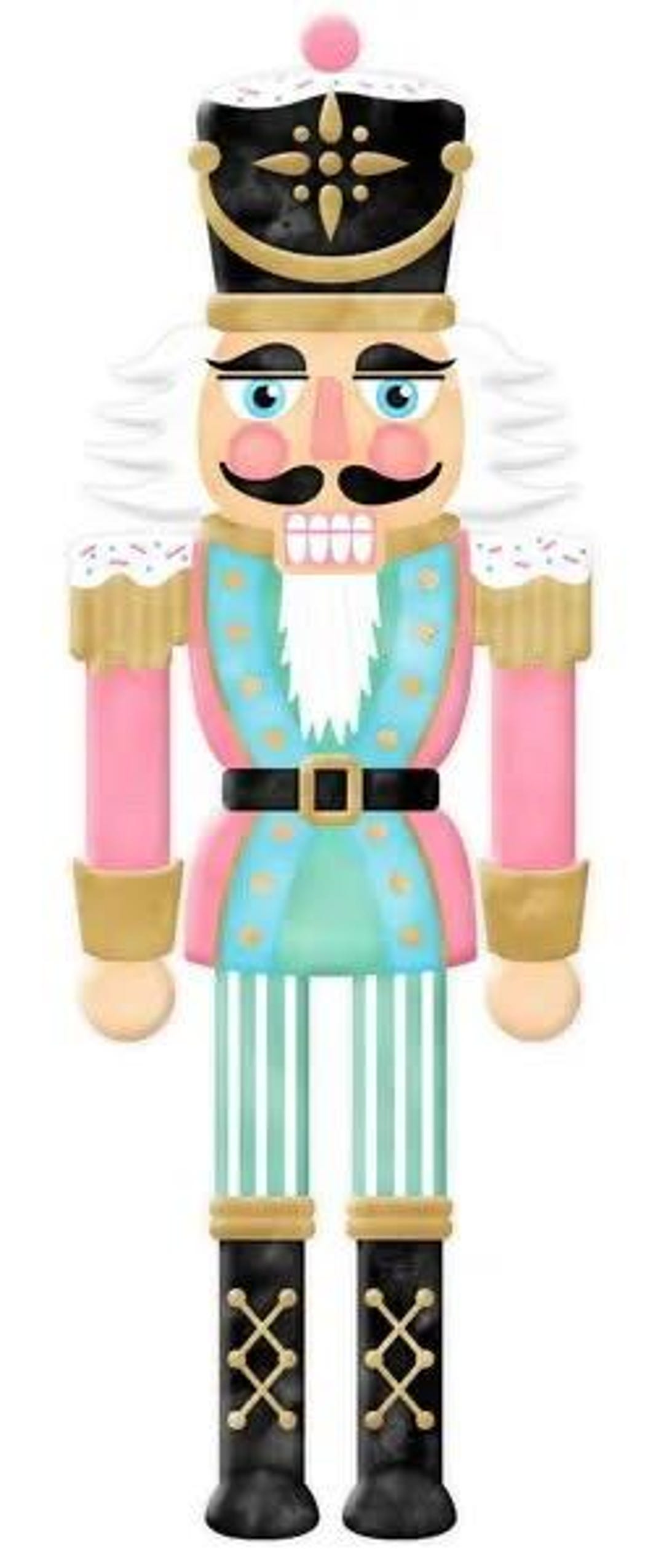 12”x4” Metal Nutcracker Wreath Sign - Christmas Sign - Wreath Enhancer ...