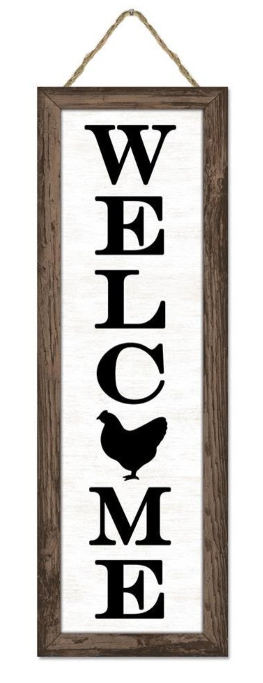 Welcome Chicken Wreath Sign - Farm Sign - Wreath Embellishment - Etsy