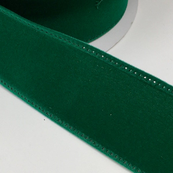 Green Velvet Ribbon - Etsy