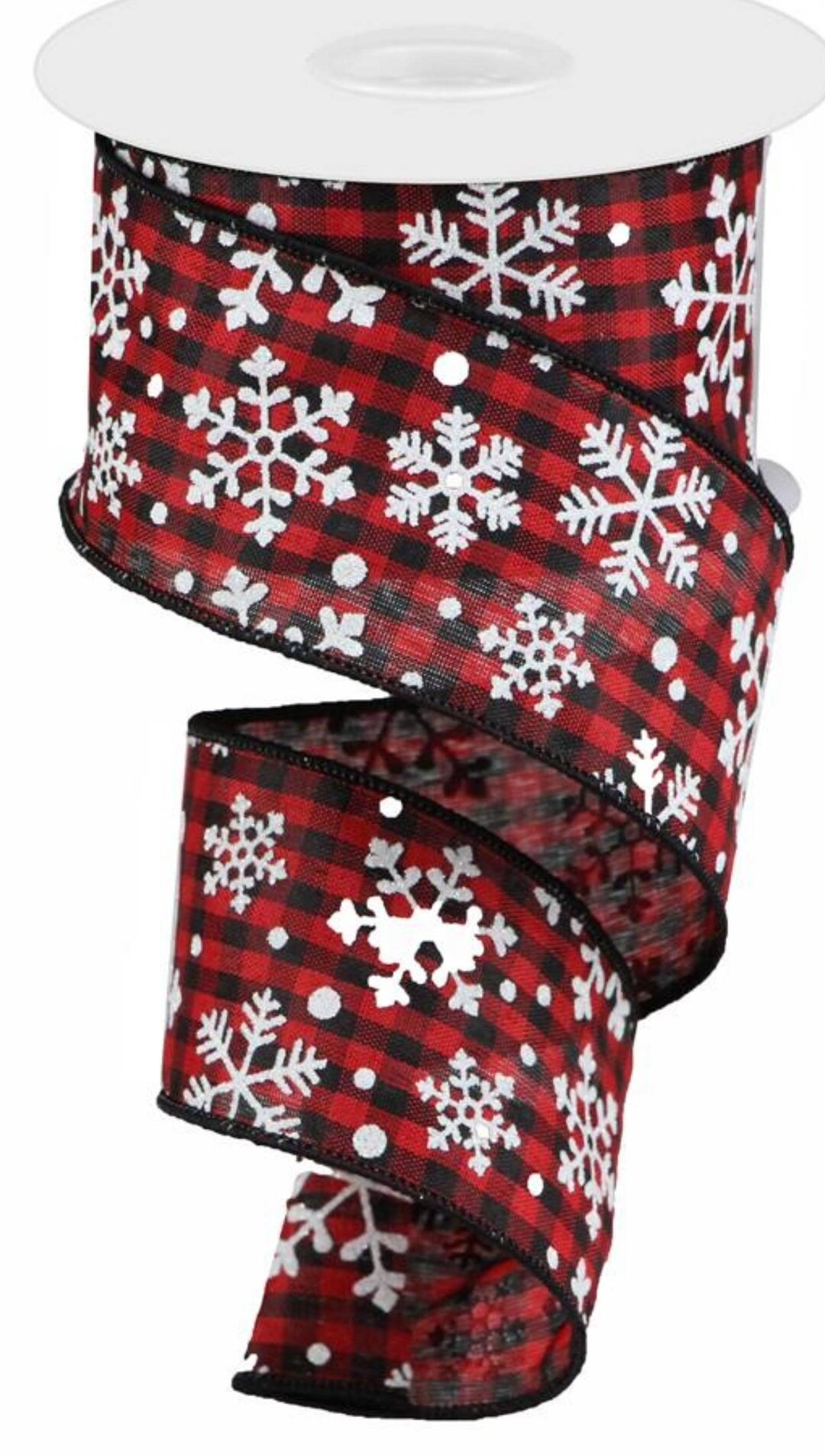 FREE SHIPPING - 10 Yards - 2.5" Wired Black and Red Buffalo Check ...