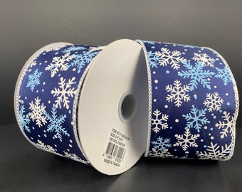 FREE SHIPPING 10 Yards 2.5 Wired Black and Gray Plaid Snowflake Ribbon ...