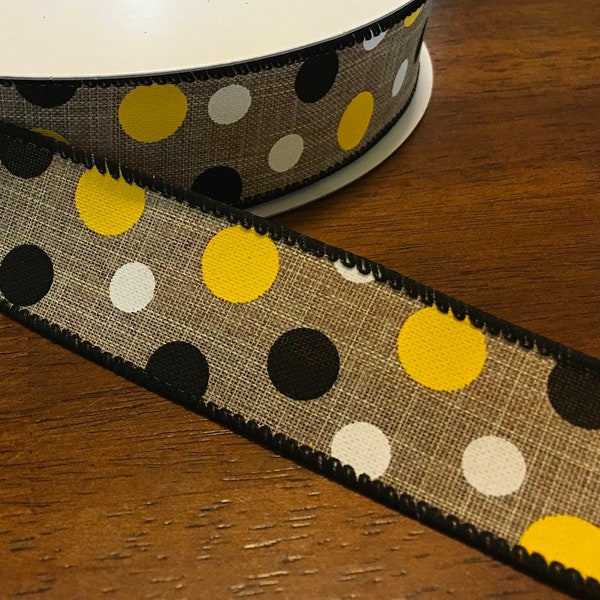 Yellow Polka Dots - Etsy