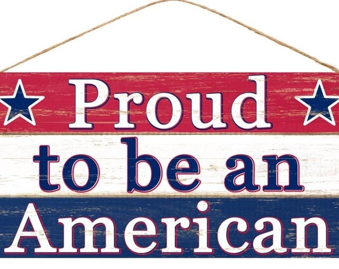 Proud to Be an American Wreath Sign Patriotic Wreath Sign - Etsy