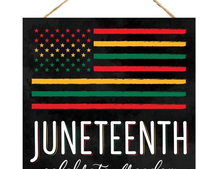 Juneteenth Celebrate Freedom Wreath Sign Juneteenth Sign - Etsy