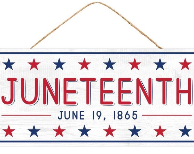 12.5x6 Patriotic Juneteenth Wreath Sign Juneteenth Celebration ...