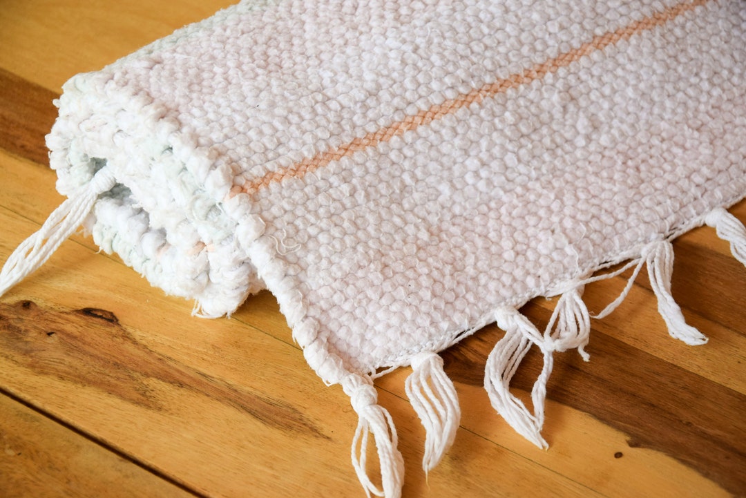 Rag Rug Rag Carpet Vintage Handmade Handwoven Vintage Antique Home ...