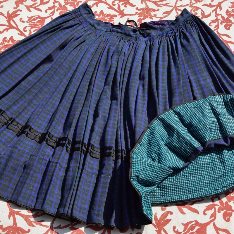 Falda de folklore - Etsy México