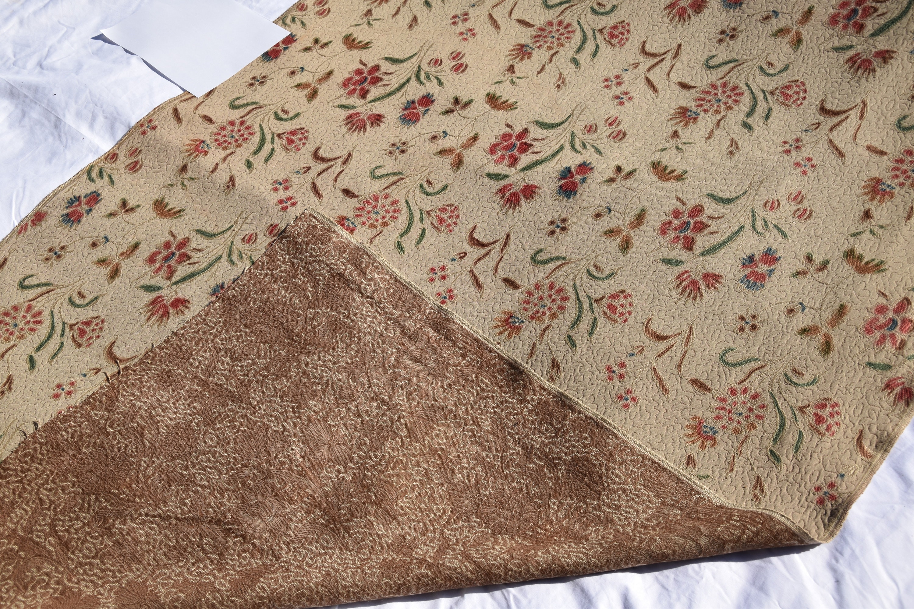 44m ~ (price/meter) Rare Floral Tapestry Furniture Upholstery Thick ...