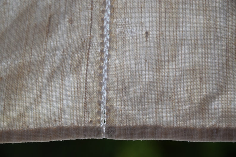 Antique Pure Hemp Tablecloth Red Stripes Homespun Hand Woven | Etsy
