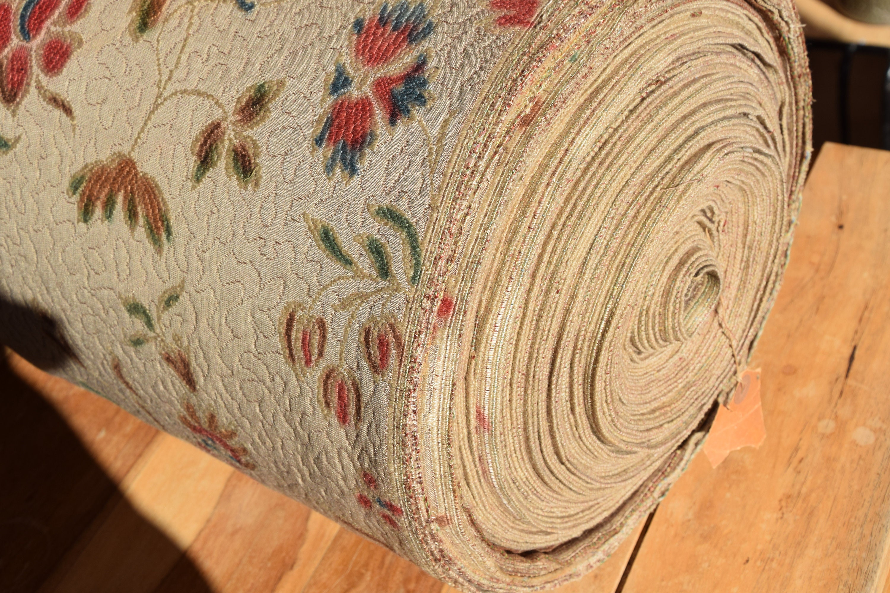 44m ~ (price/meter) Rare Floral Tapestry Furniture Upholstery Thick ...