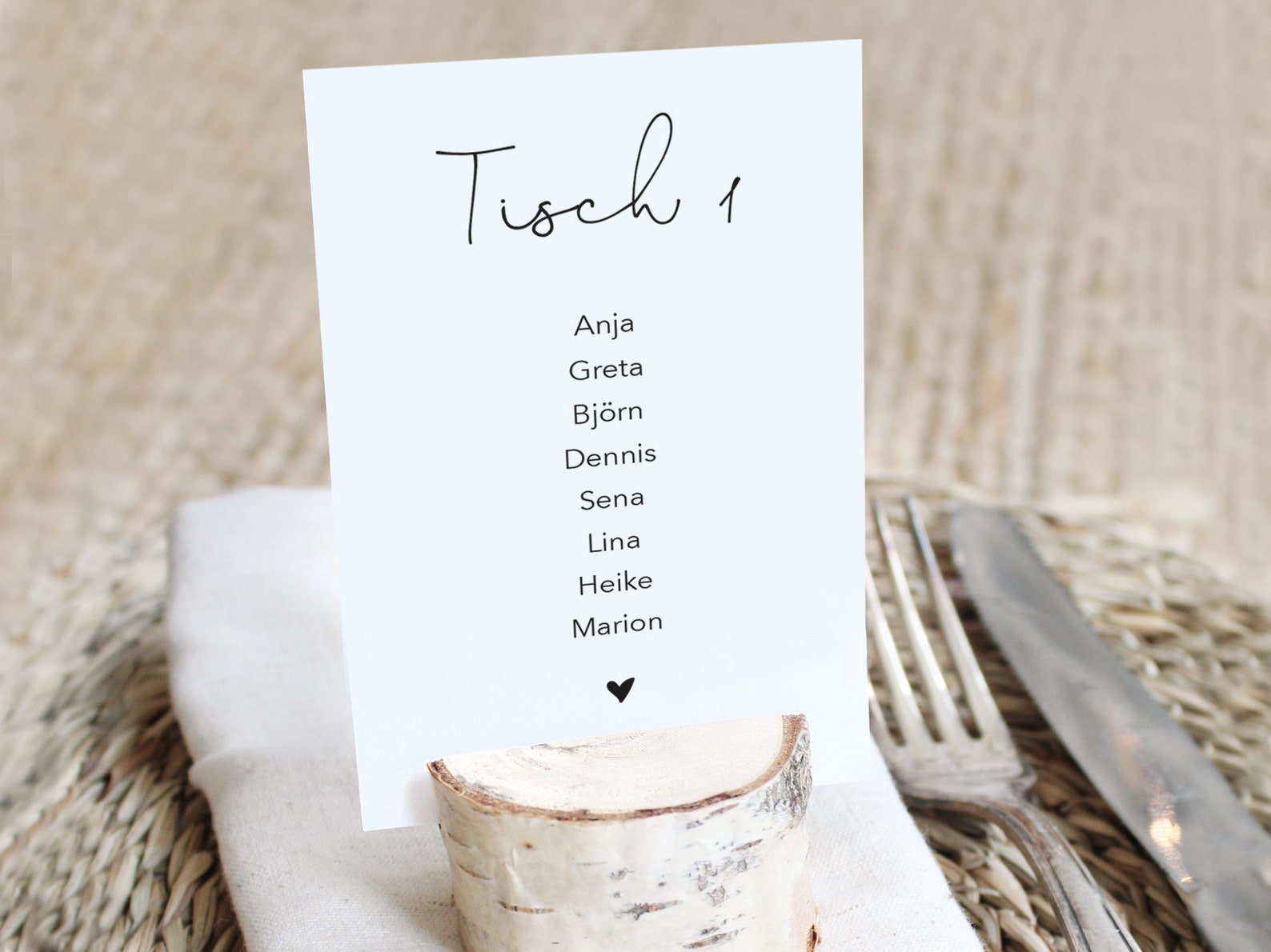 Place cards Place cards with individual guest names white | Etsy