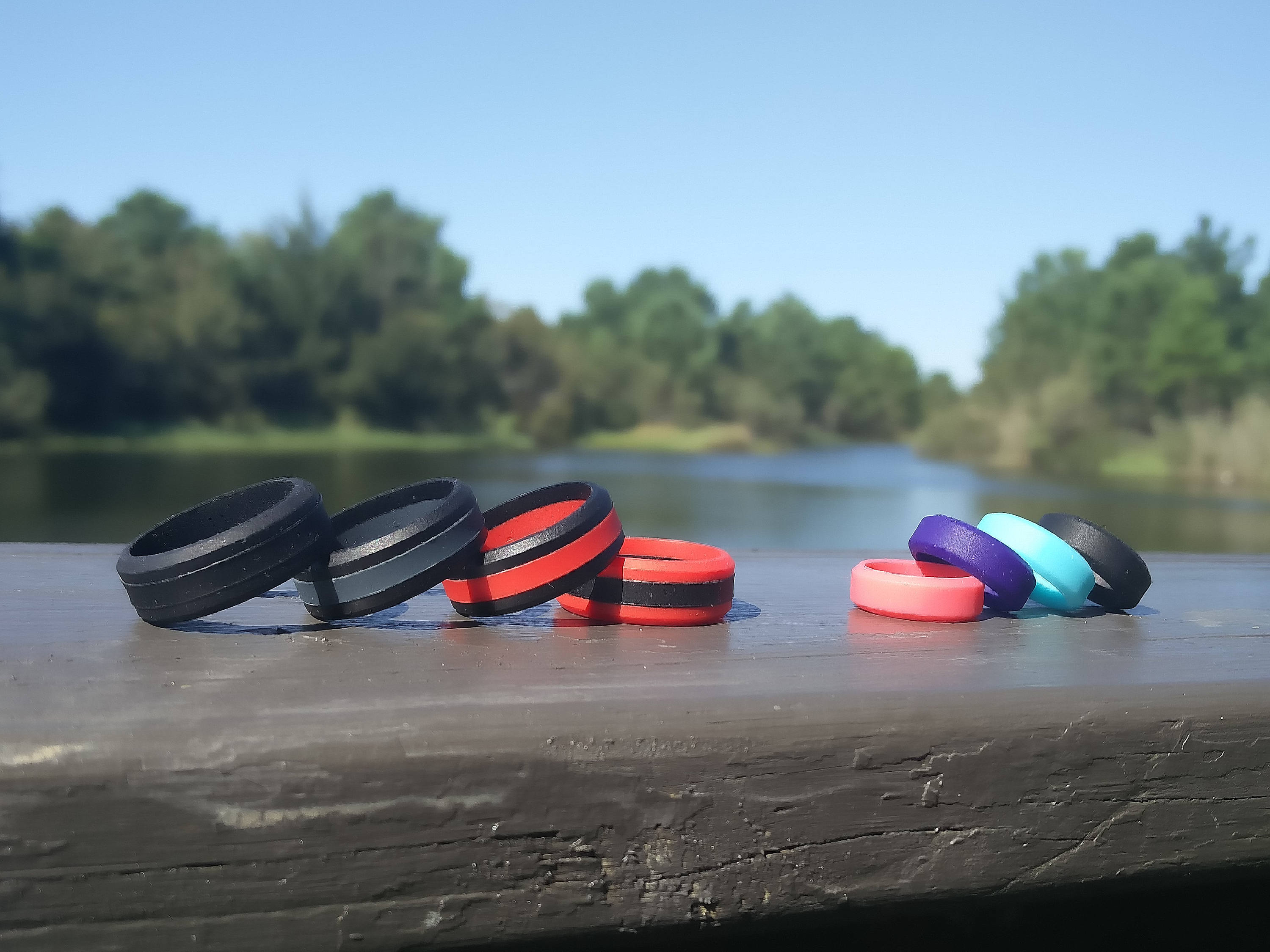 Men's Silicone Ring Triple Pack Set 6 Durable Flexible | Etsy