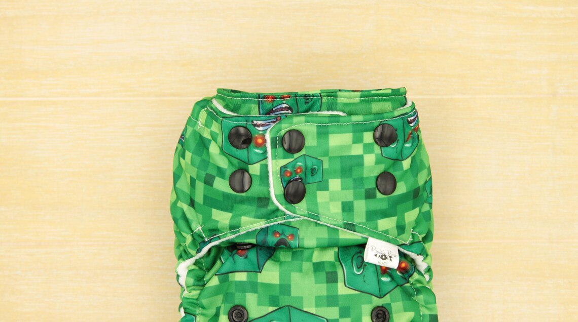 Pocket diapers cloth diaper modern Gamer summer diaper | Etsy