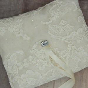 Repurposed Ivory Lace Ring Bearer Pillow - Etsy