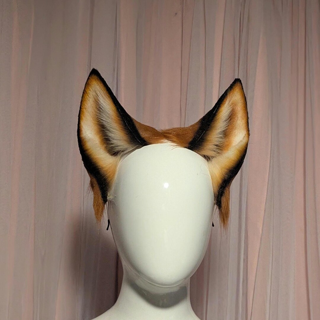 Tall Rust Fox Ears - Etsy