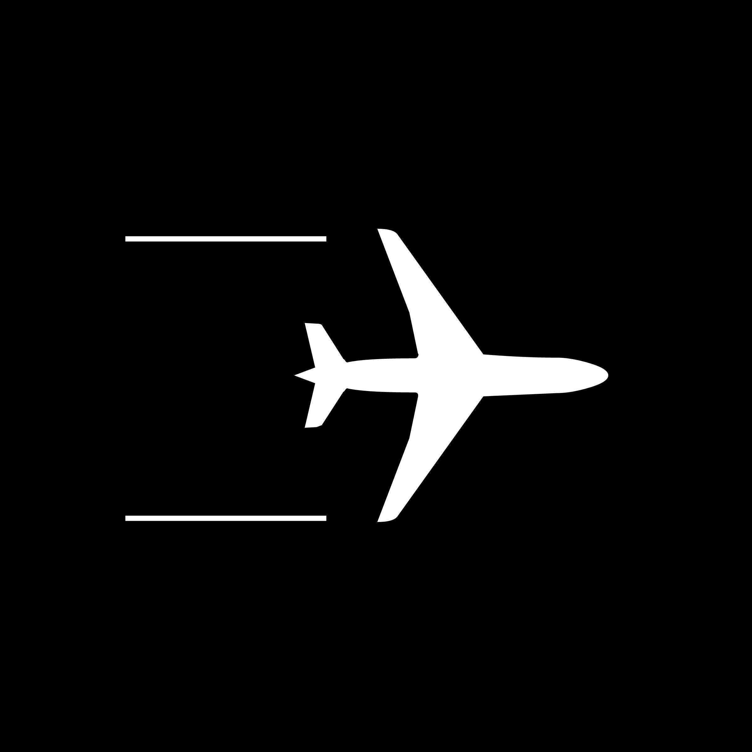TRAVEL Word Art Design Series - Minimal Square Travel Airplane Art ...