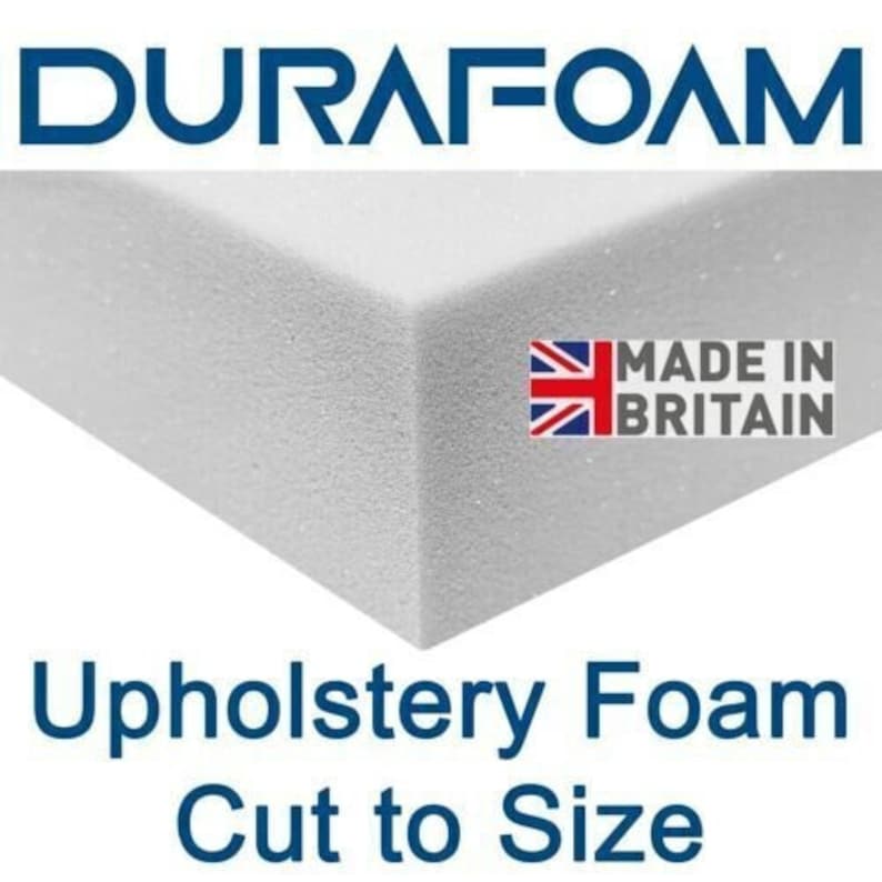 High Density Upholstery Foam Cut to ANY Size - ALL Sizes Available ...