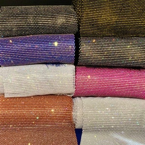 Rhinestone/ /stretch/fabric/ Rhinestone Mesh , Elastic/ Beautiful Mesh ...