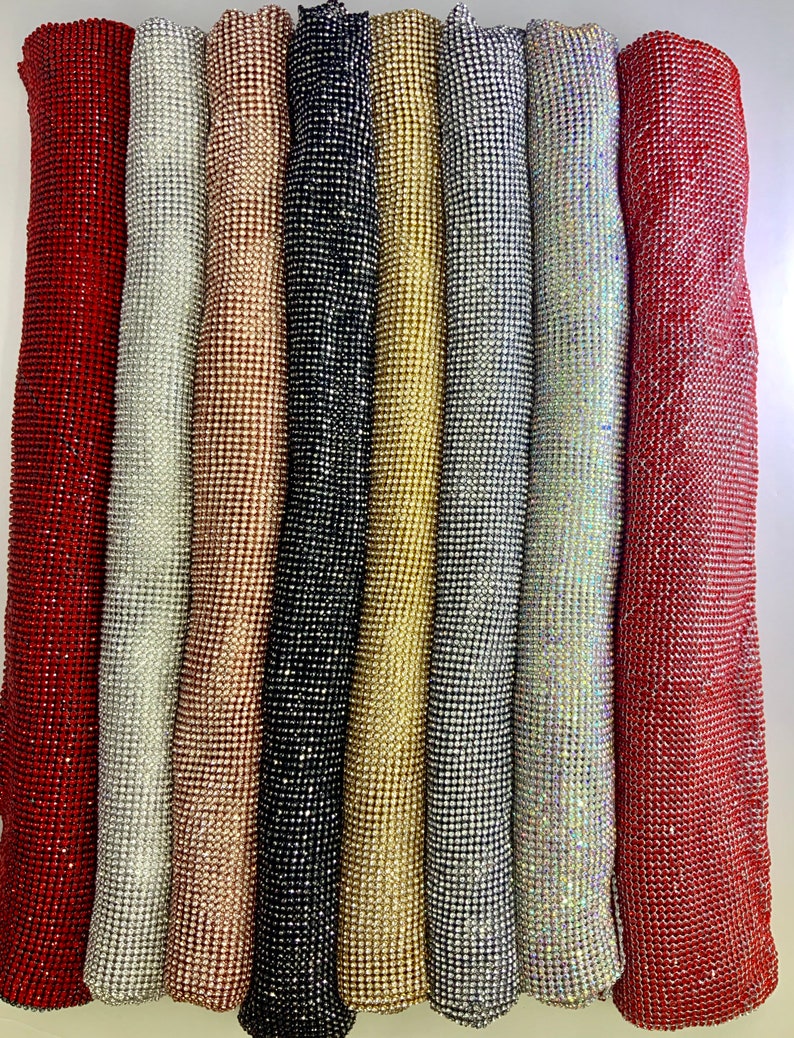 Rhinestone Sheets / Rhinestone Fabric/ Rhinestone Mesh Full - Etsy