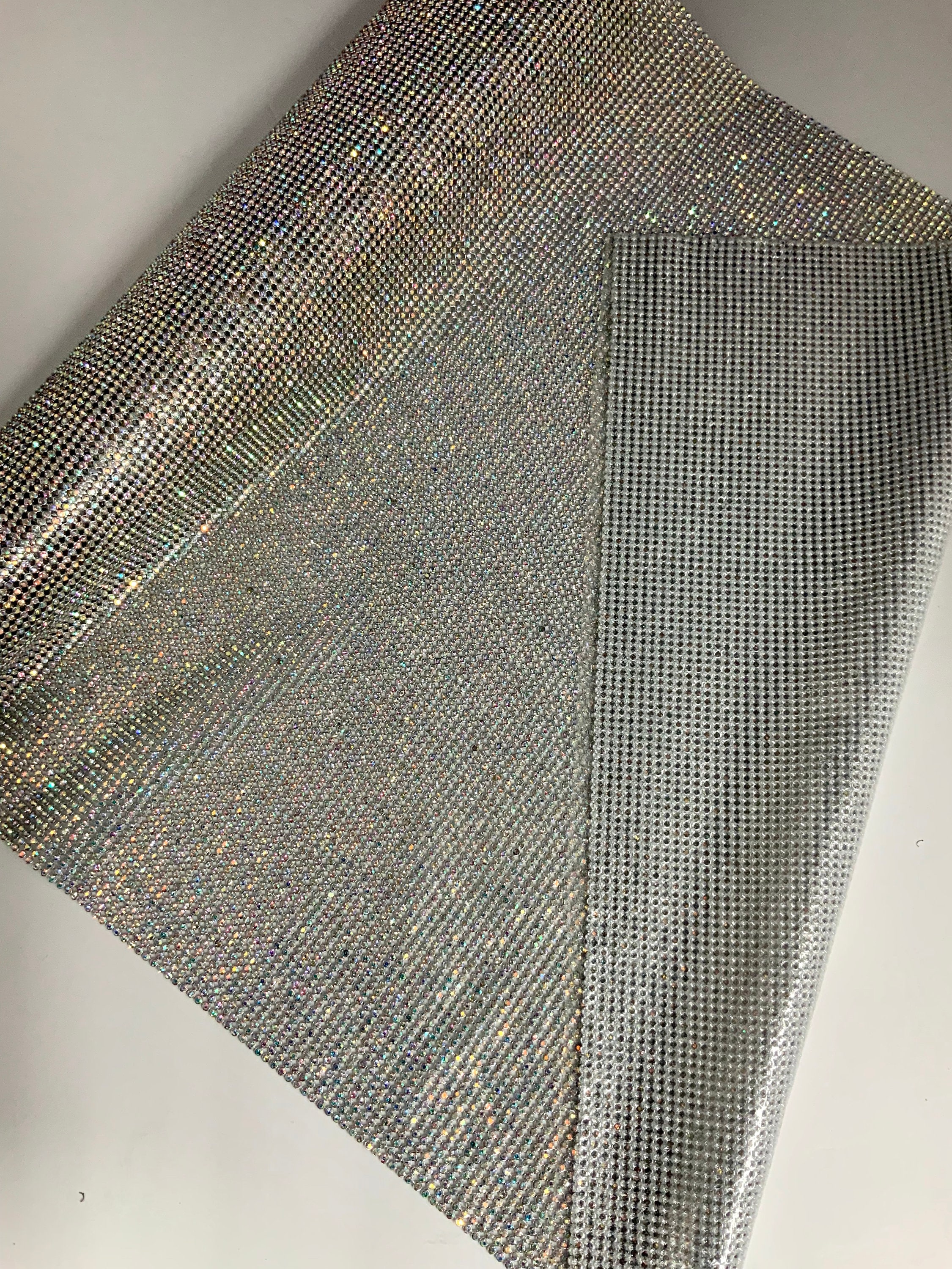 2mm Rhinestone sheet / rhinestone fabric 46 inches long and | Etsy