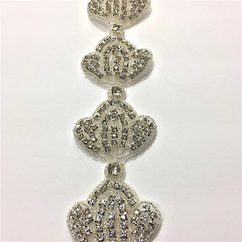 Crystal Beaded Rhinestone Trim Bows Perfect for Any Project - Etsy