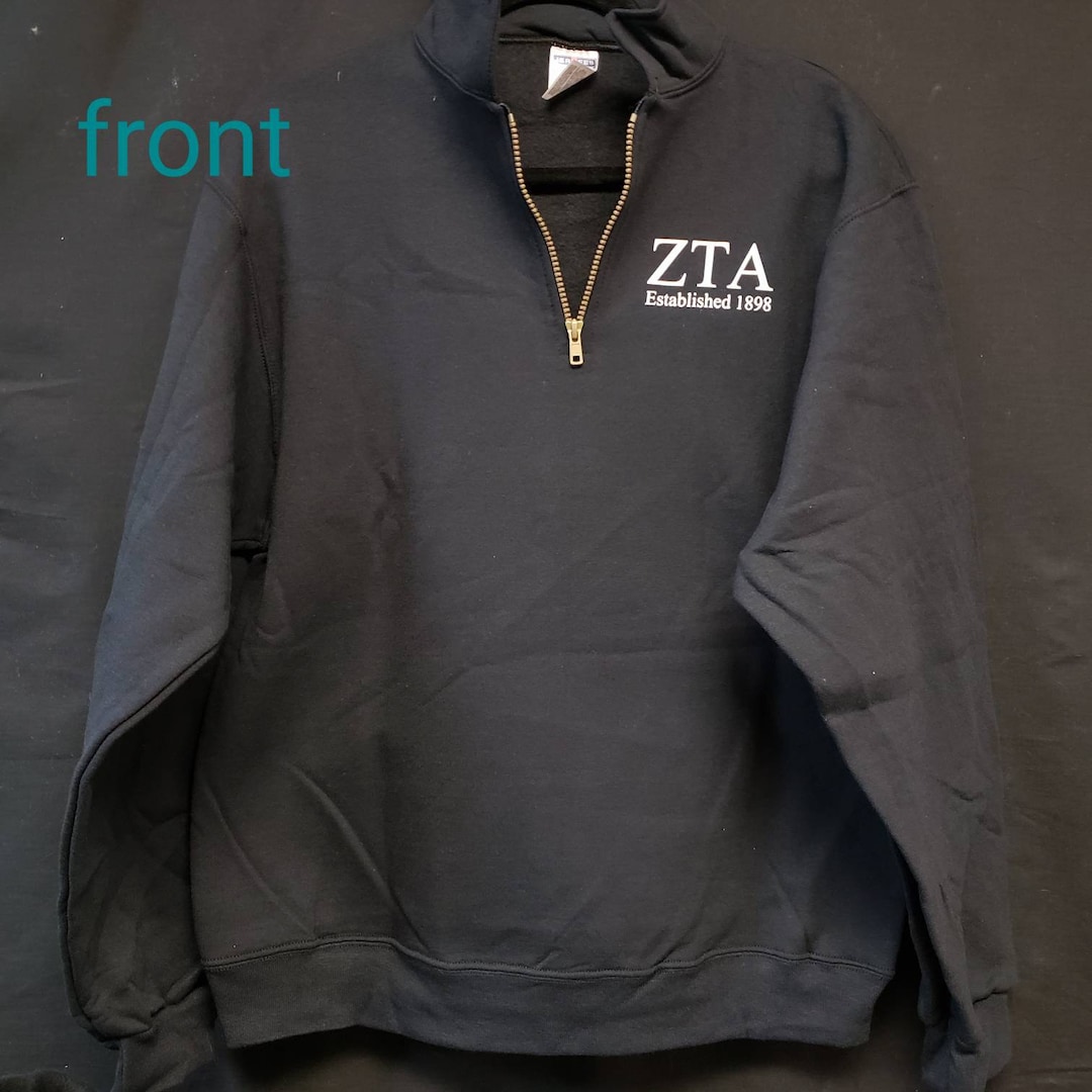 ZTA Printed Crest Quarterzip - Etsy