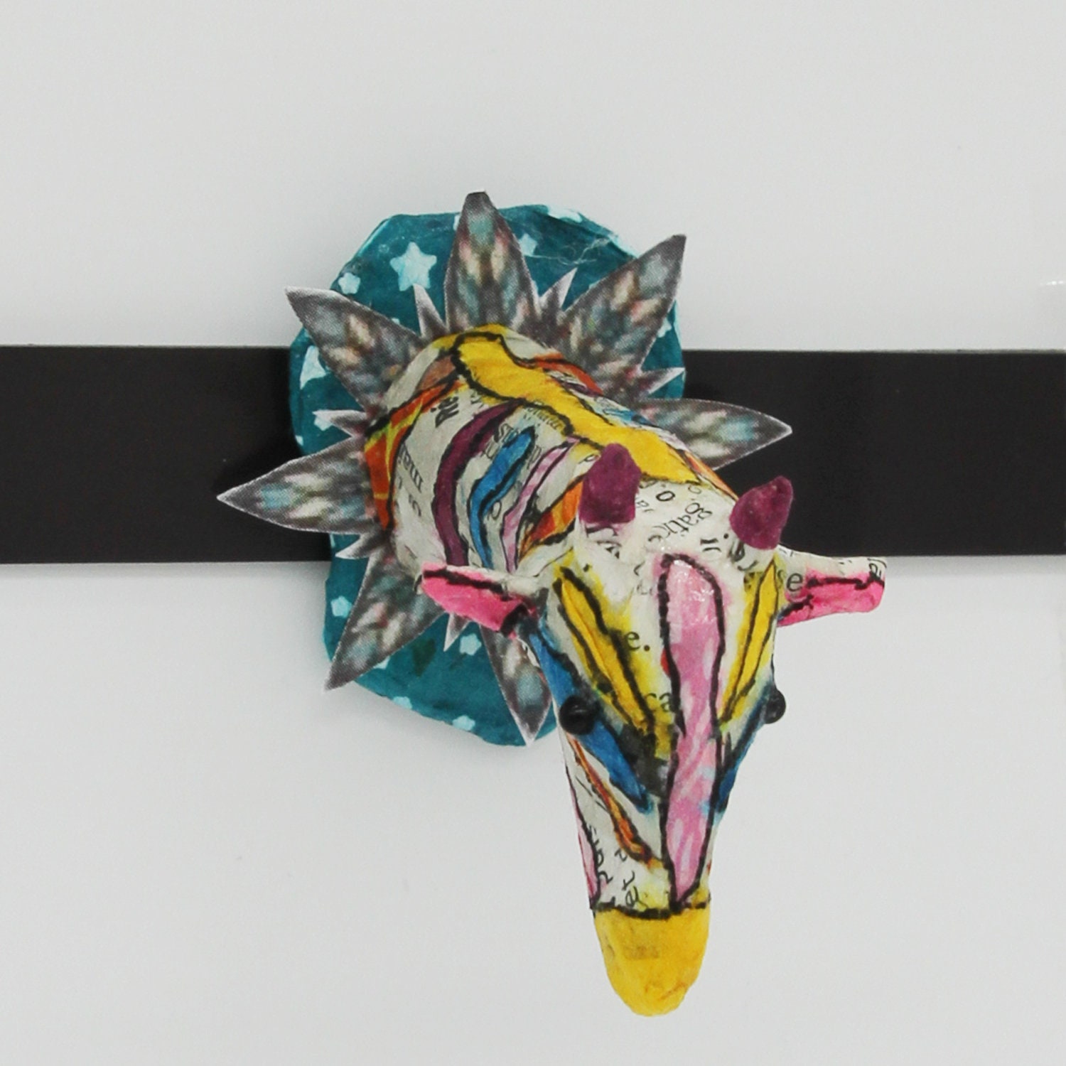 Paper Mache Giraffe Magnet - Etsy