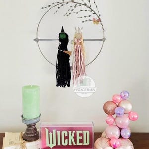 Wicked Wall Decor, Wicked Witch Dolls, Wicked Movie Decor, Wicked ...