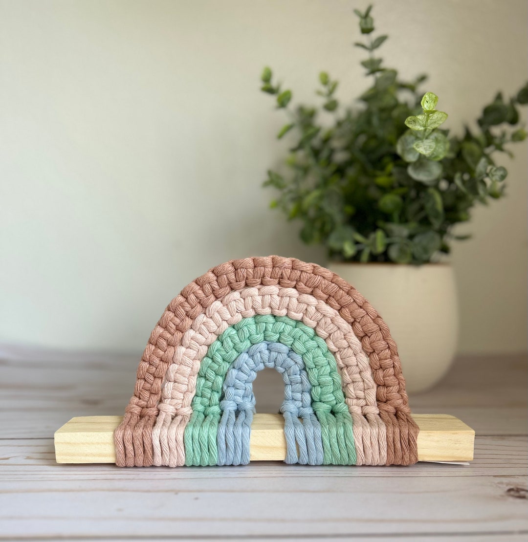 Rainbow Free-standing Sign, Boho Rainbow Sign, Boho Nursery Sign ...