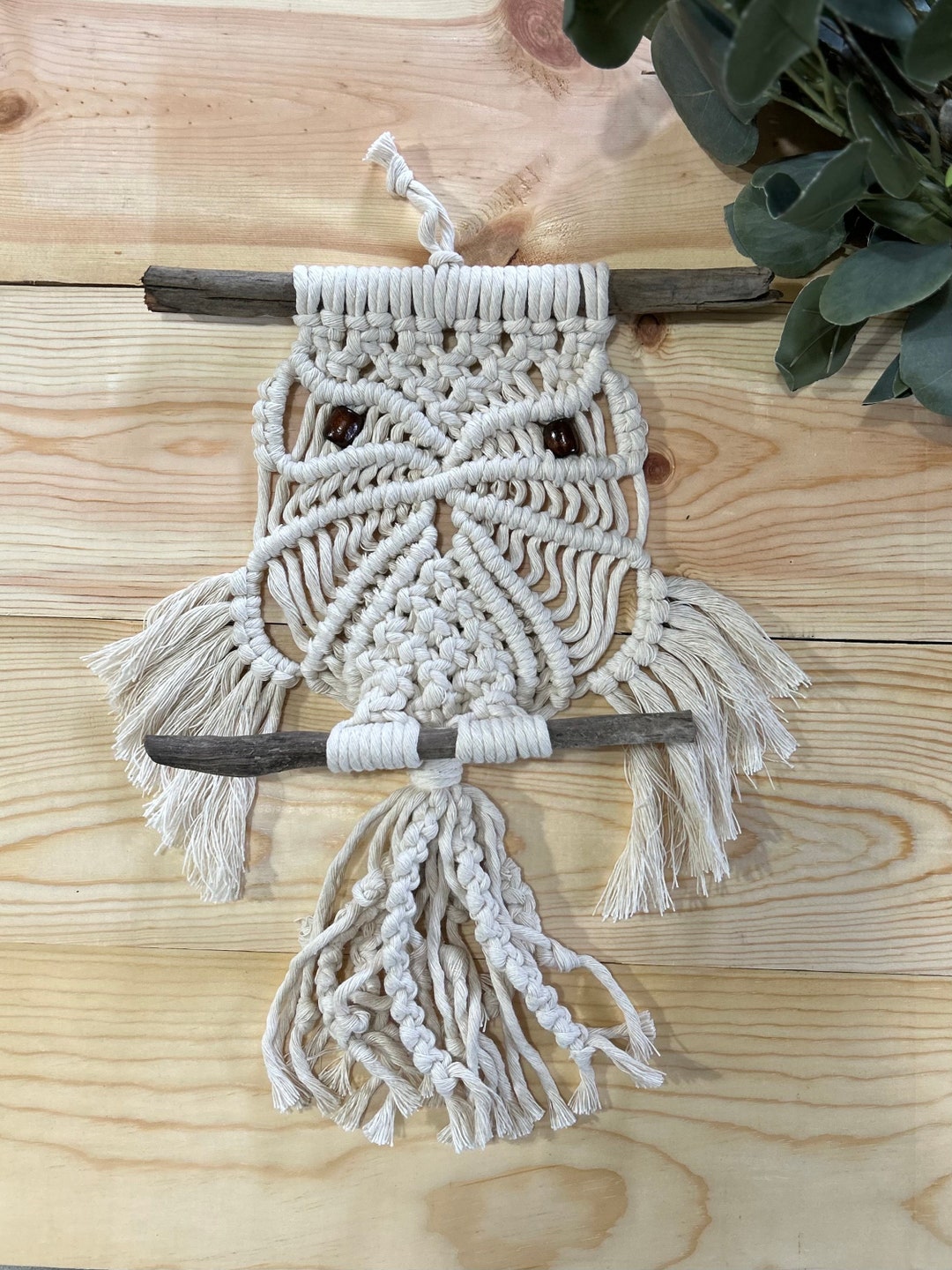 Owl Wall Hanging, Macrame Owl Wall Decor, Boho Home Decor, Boho Natural ...